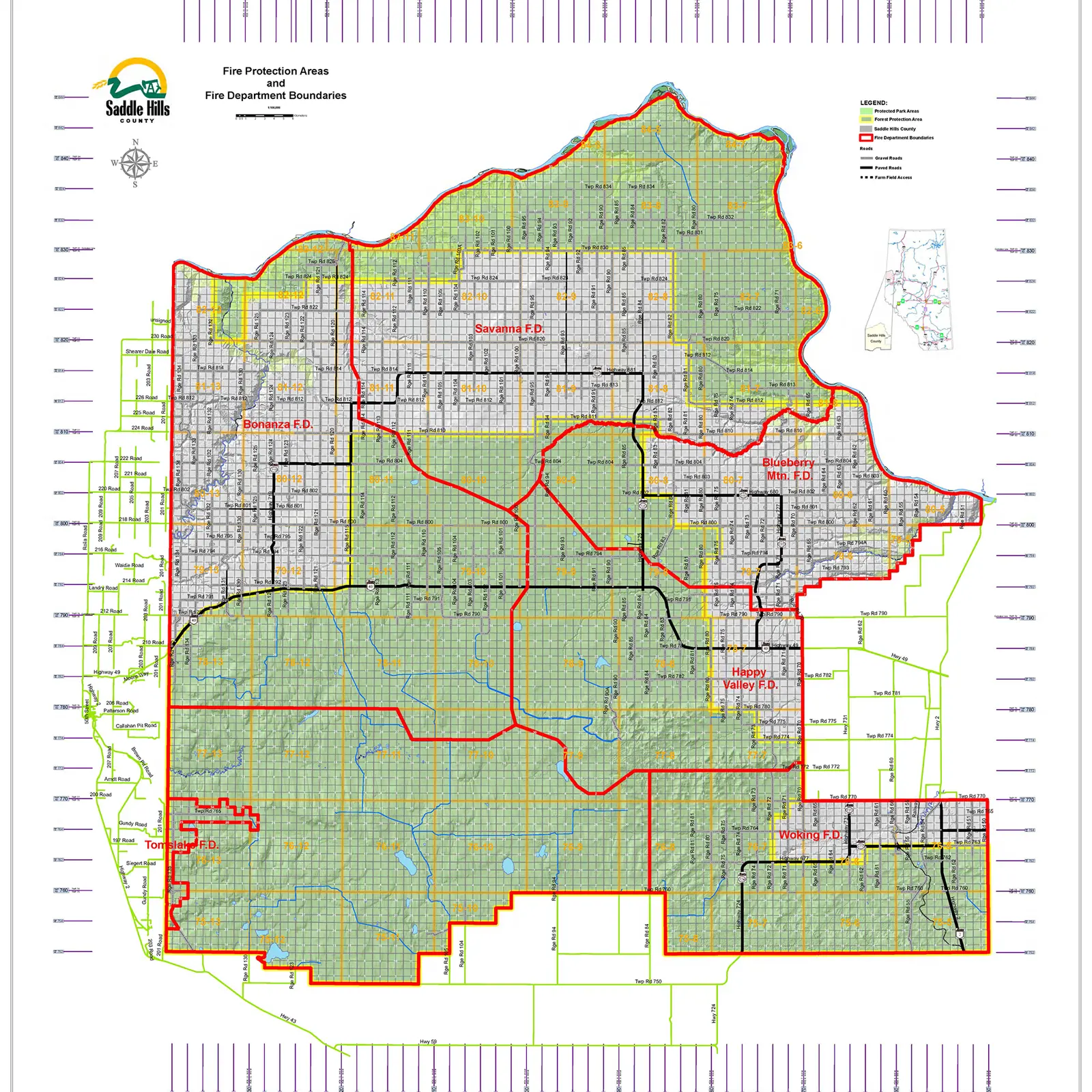 Maps | Saddle Hills County